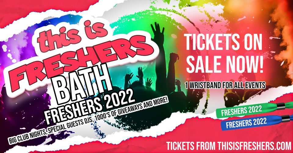 Bath Freshers Wristband 2022 - The Official Freshers Pass | The BIGGEST ...