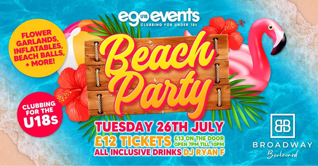EGO EVENTS - Massive Beach Party at Broadway Boulevard, Llandudno on ...