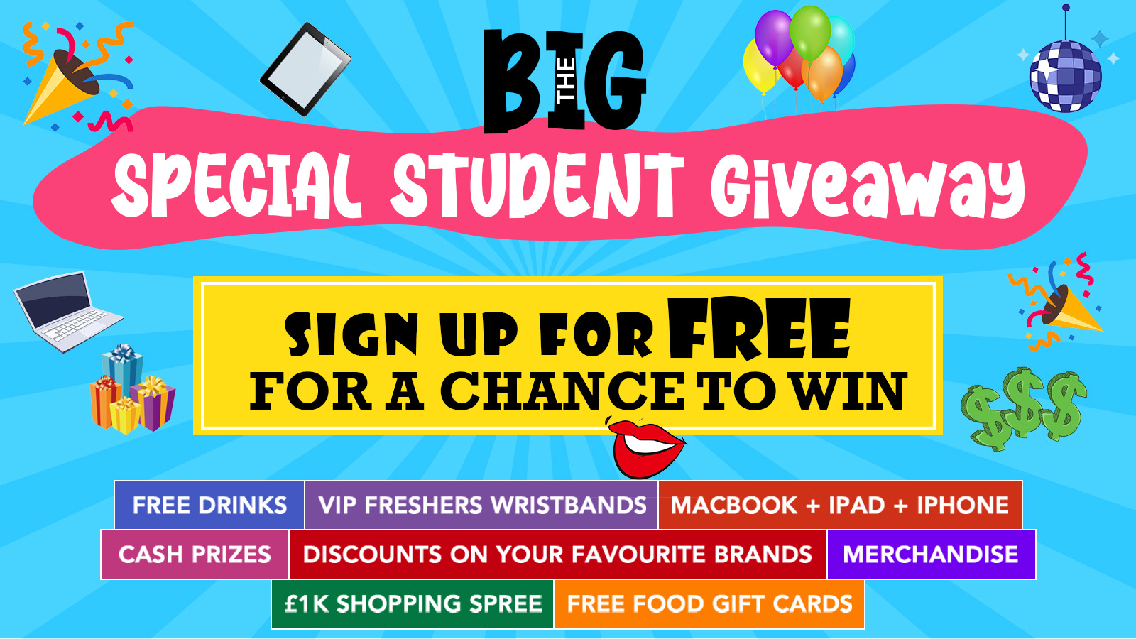 Glasgow Freshers: Big Special Student Giveaway 🤩 at Multiple Venues ...