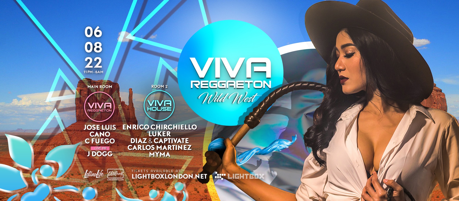 Viva Reggaeton/Viva House Wild West Edition at Lightbox, London on 6th Aug 2022 | Fatsoma
