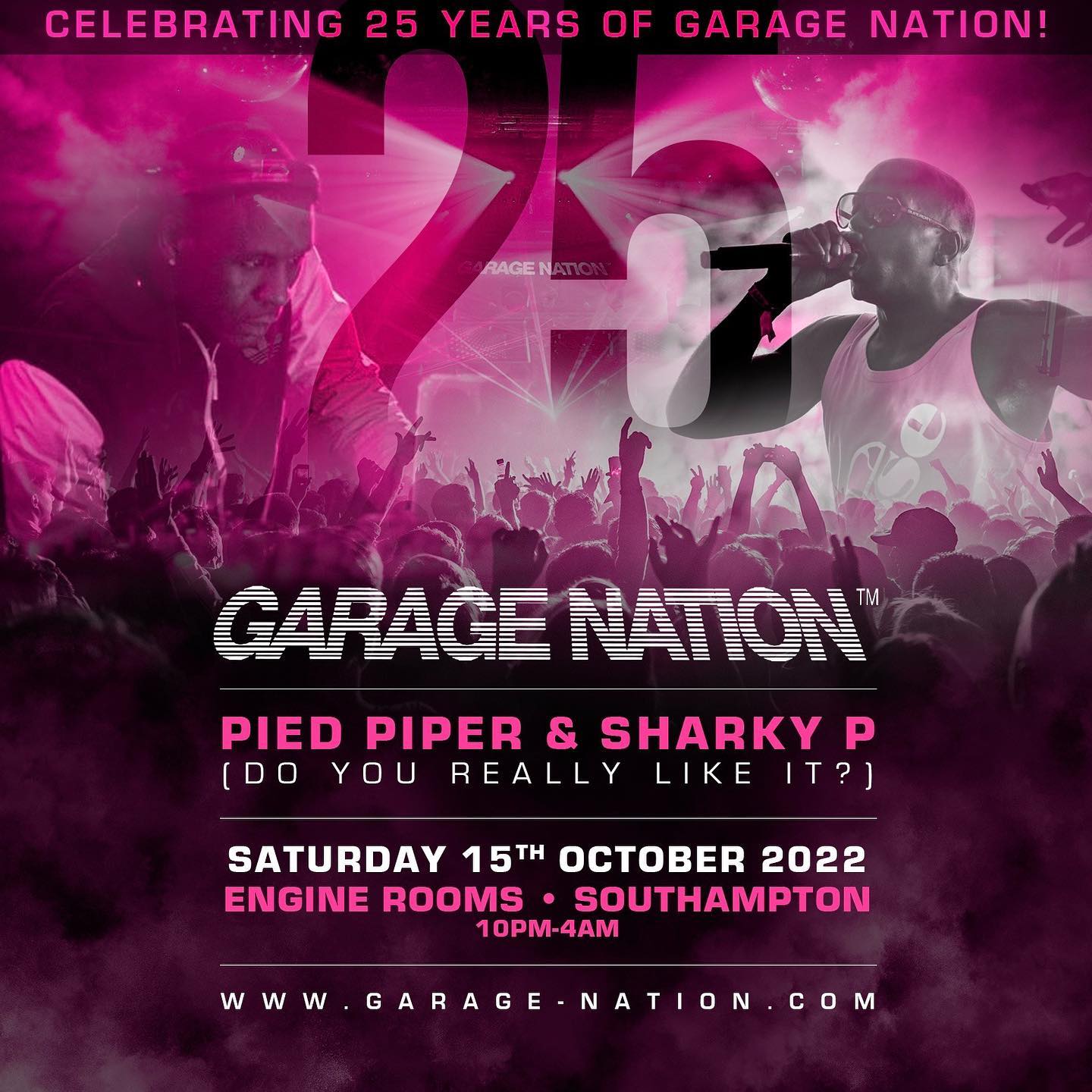 Garage Nation at Engine Rooms, Southampton on 15th Oct 2022 | Fatsoma