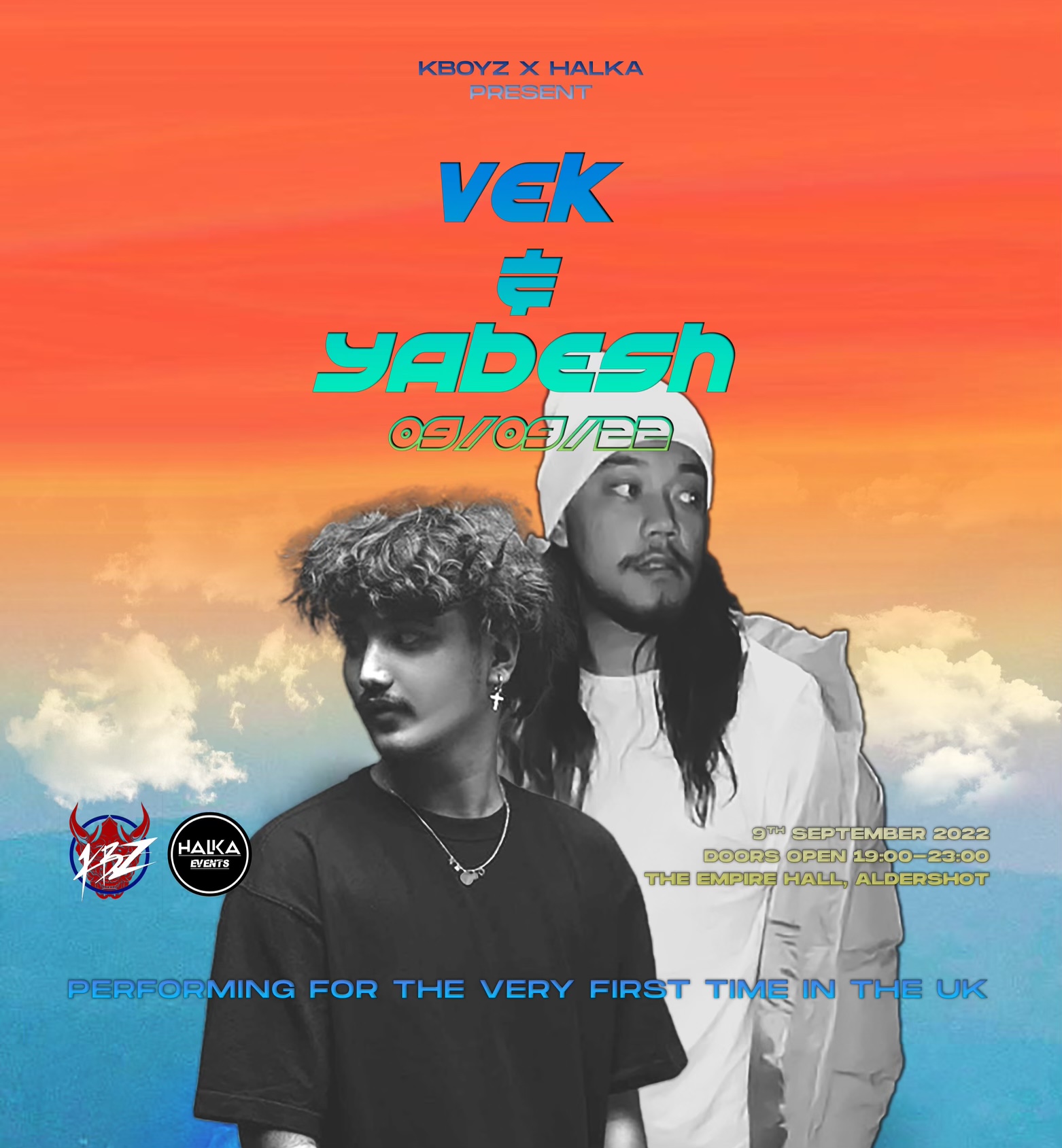 VEK & YABESH at Empire, Aldershot on 9th Sep 2022 | Fatsoma