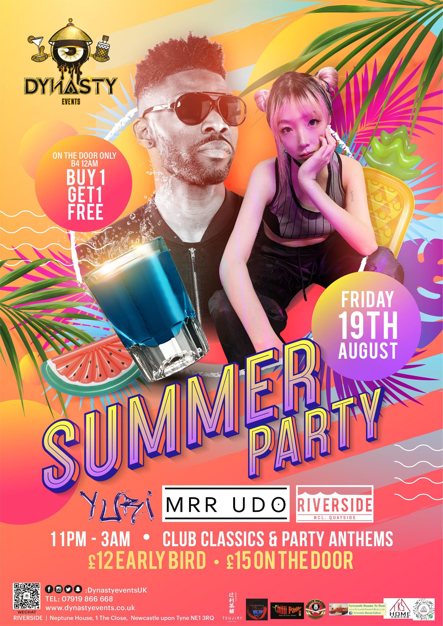 DYNASTY SUMMER PARTY 2022 at Riverside Newcastle, Newcastle upon Tyne ...