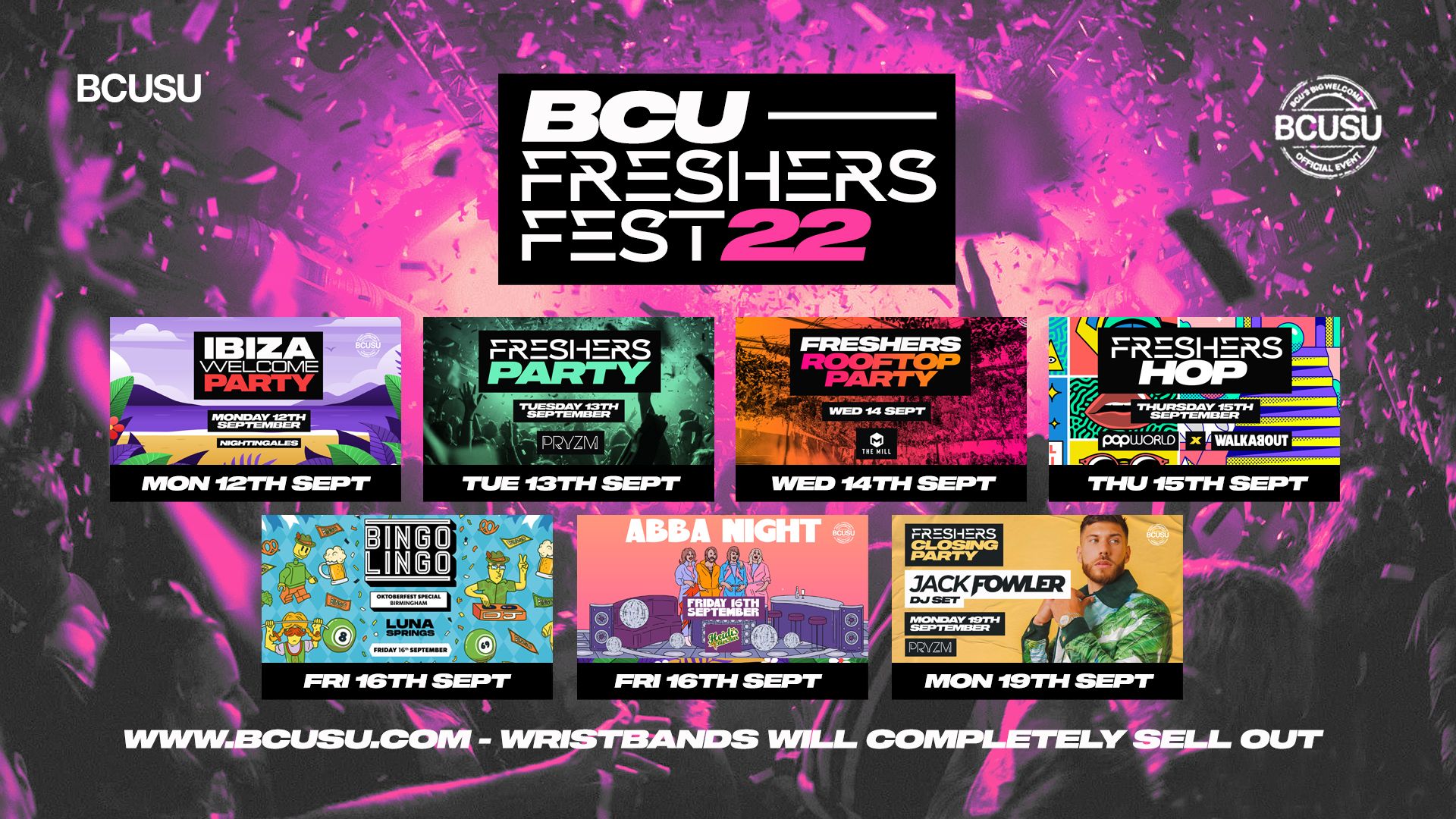 BCUSU Official Freshers Fest 2022 [FINAL TICKETS] at Multiple Venues ...