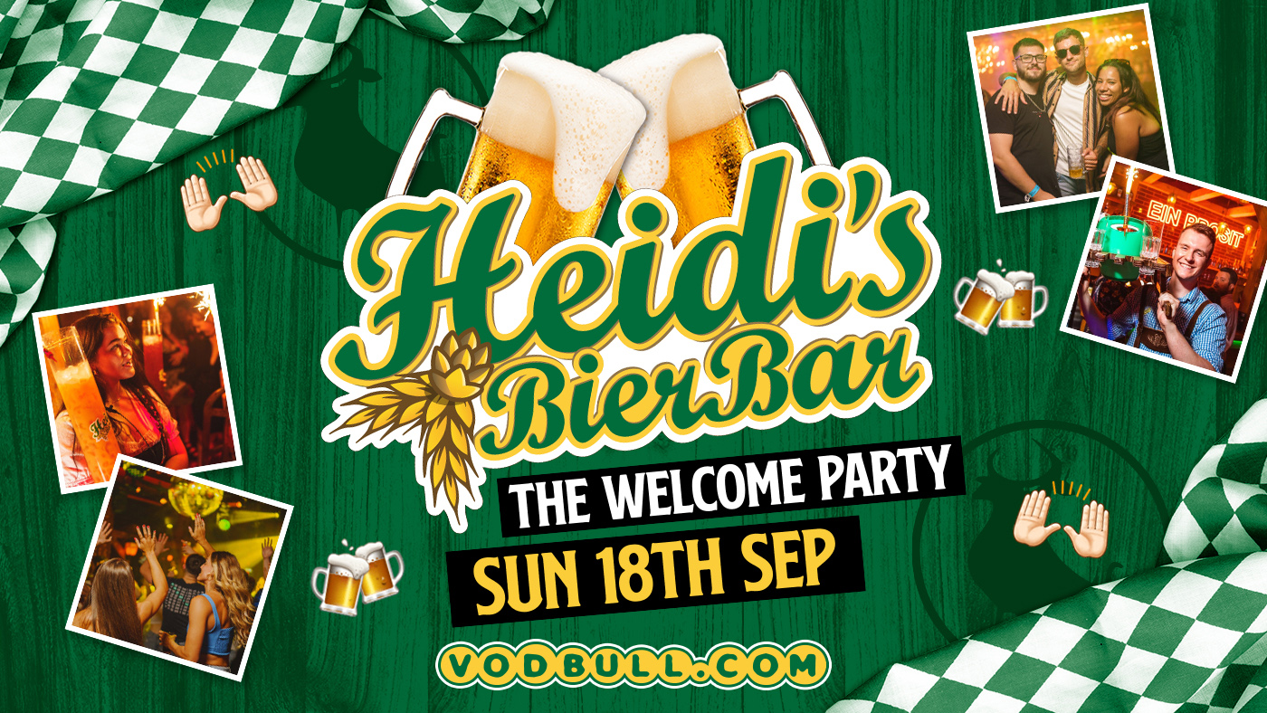 THE Welcome Party at Heidi's Bier Bar!! 🎉🔥TONIGHT!! 🔥 18th Sept ...