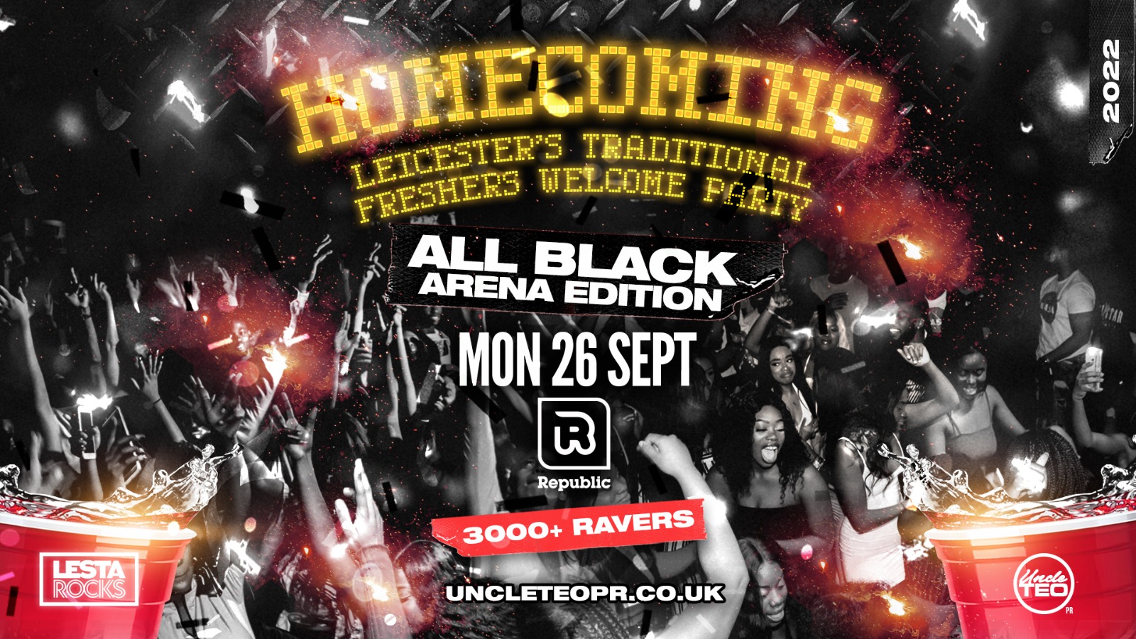 Homecoming [1800+ TICKETS SOLD] at Club Republic, Leicester on 26th Sep ...