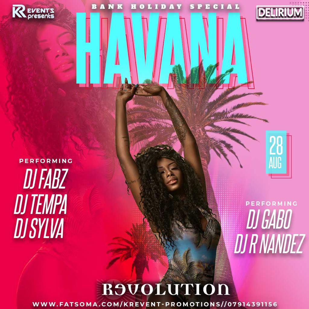 🌴Havana Nights 🌴🌺: Bank Holiday Special! ☀️ at Revolution Bournemouth ...