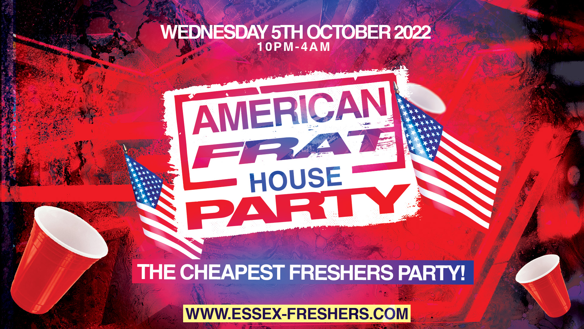 AMERICAN FRAT PARTY! | Essex Freshers Week 2022 🚨90% SOLD OUT🚨 at ATIK ...