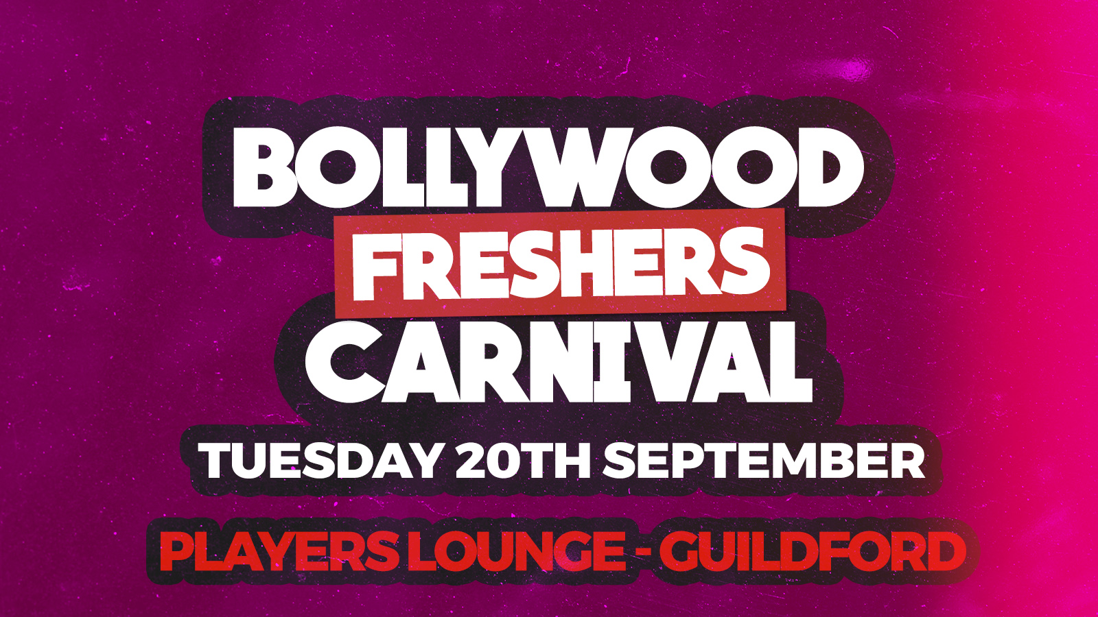 Bollywood Freshers Carnival - Tues 20th Sept - Players Lounge Guildford ...