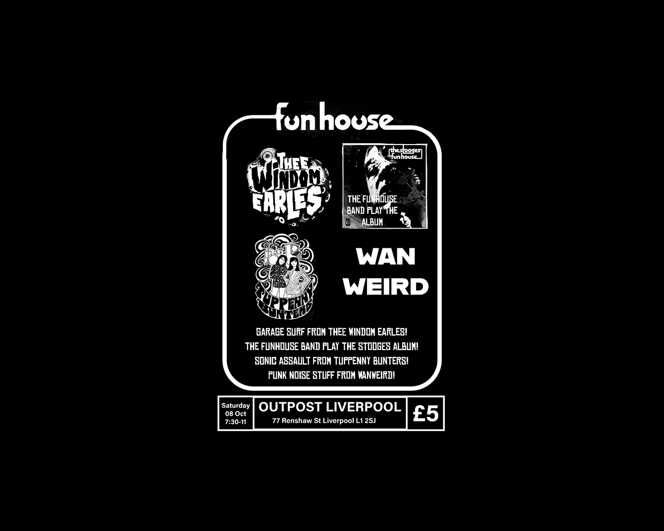 Funhouse: Thee Windom Earles, Funhouse Band, Tuppenny Bunters, Wanweird ...
