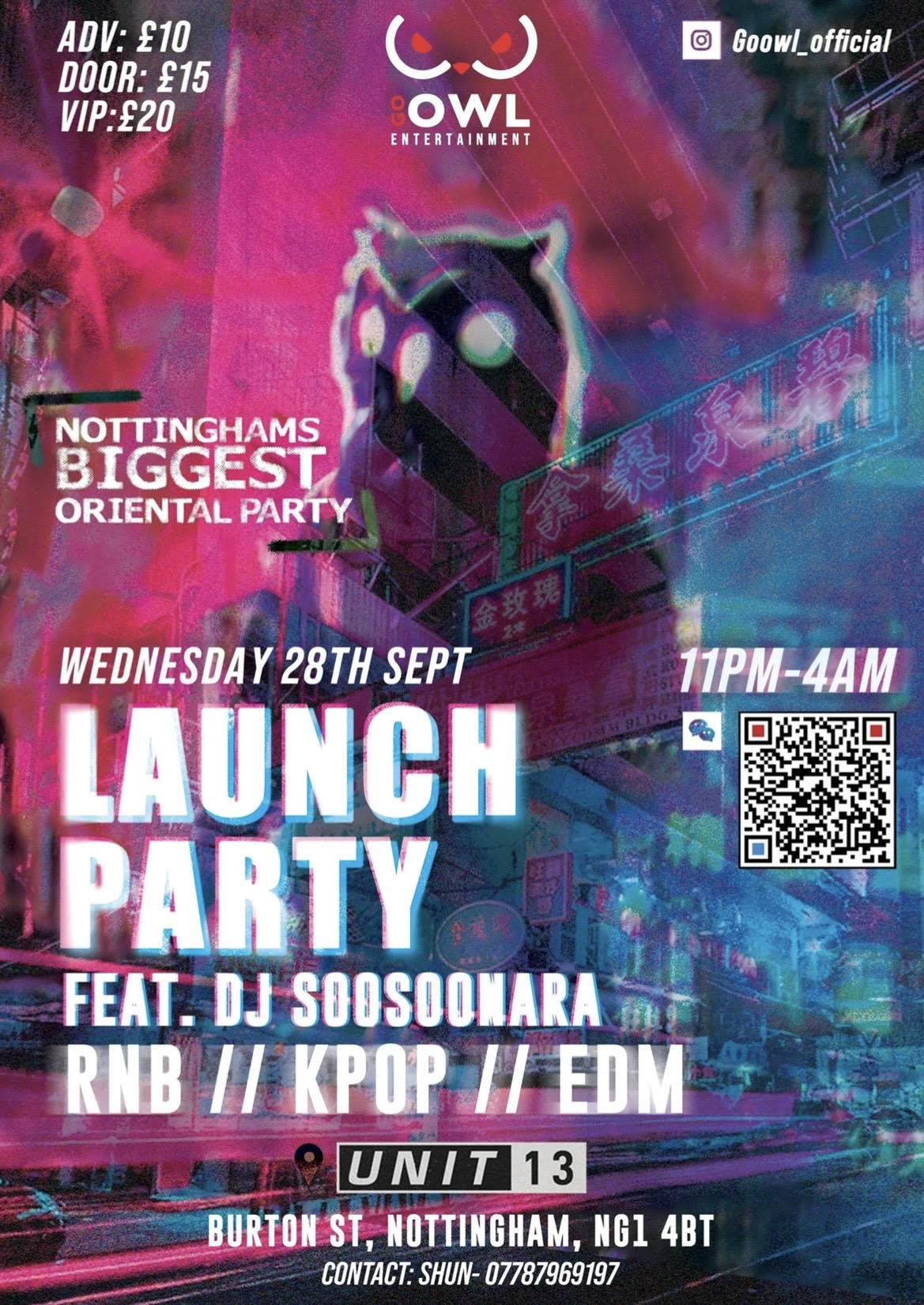 GO OWL Present: 'The Launch' - Nottingham BIGGEST Oriental Party at ...
