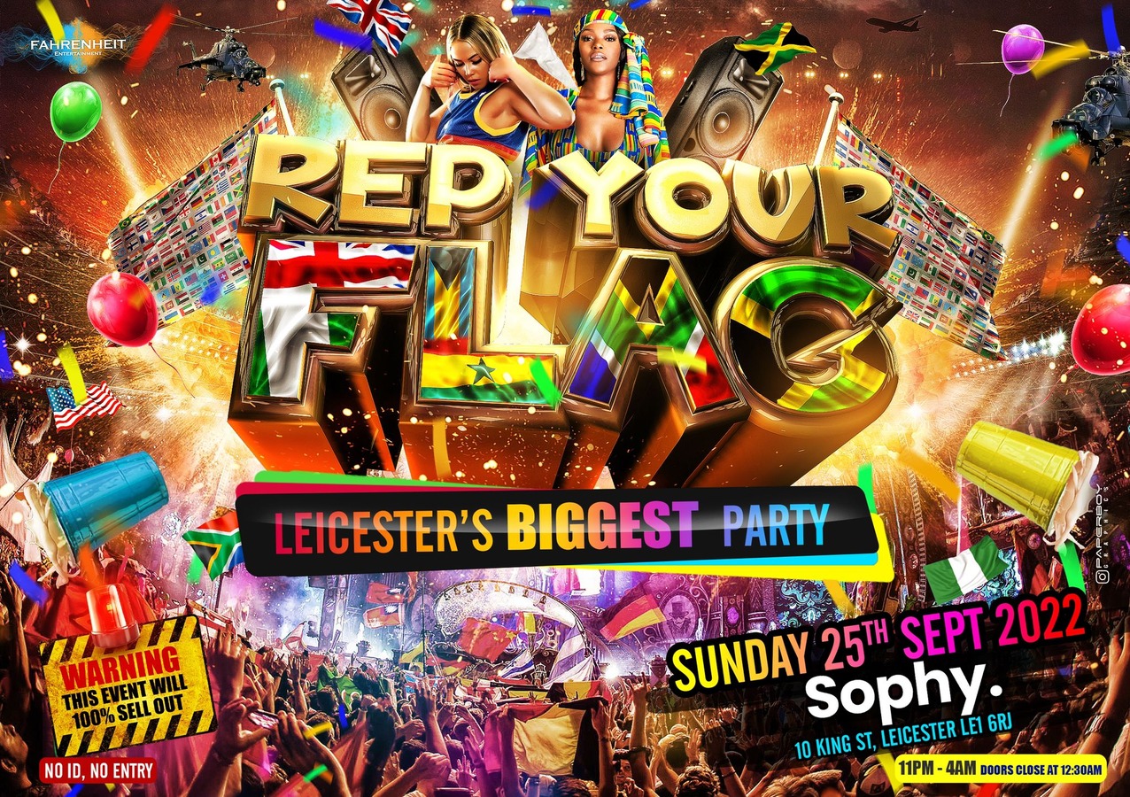 Rep Your Flag Leicester at TBA, Leicester on 25th Sep 2022 | Fatsoma