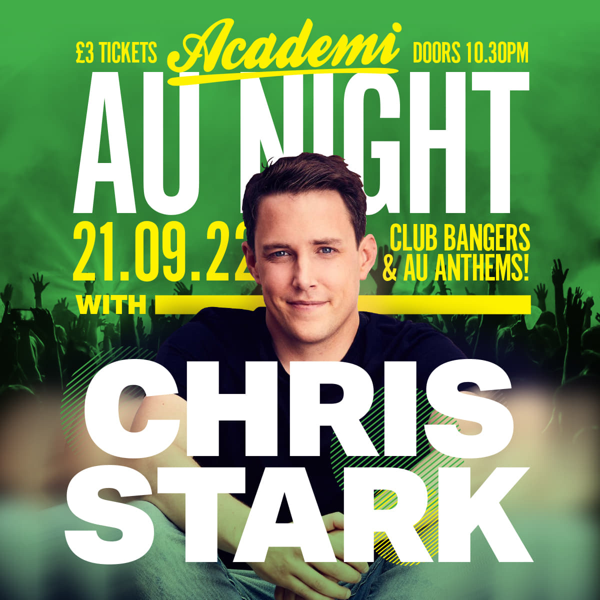 AU NIGHT at Academi, Bangor on 21st Sep 2022 | Fatsoma