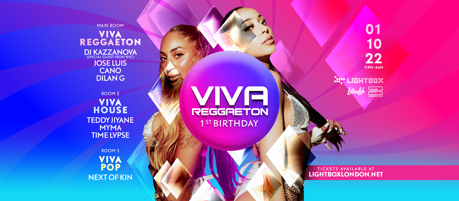 Viva Reggaeton/Viva House 1st Anniversary at Lightbox, London on 1st Oct 2022 | Fatsoma