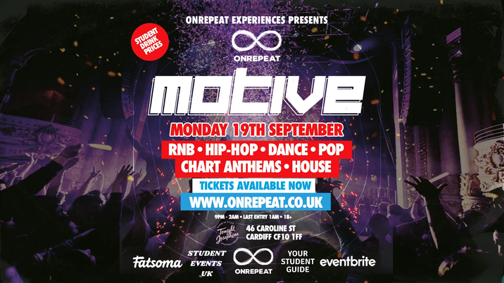 MOTIVE: THE BIRMINGHAM FRESHERS WELCOME PARTY at Tonight Josephine ...