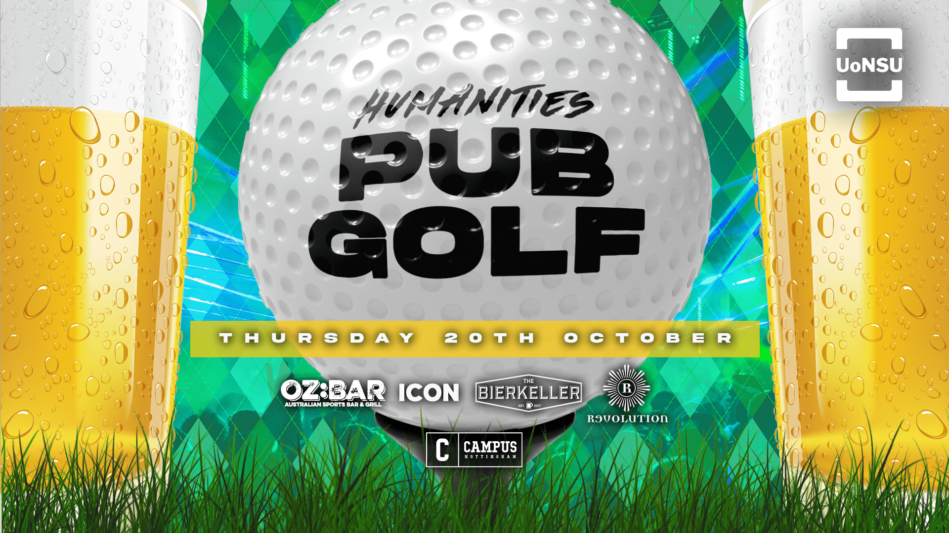 Humanities Pub Golf Bar Crawl at NG-One, Nottingham on 20th Oct 2022 ...