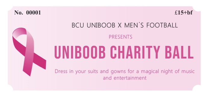 BCU UNIBOOB x Men’s Football Charity Ball at Nortons Digbeth ...