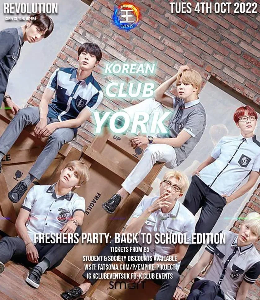 KOREAN CLUB YORK Freshers Party with UYKCS & YSJKCS: Back To School ...