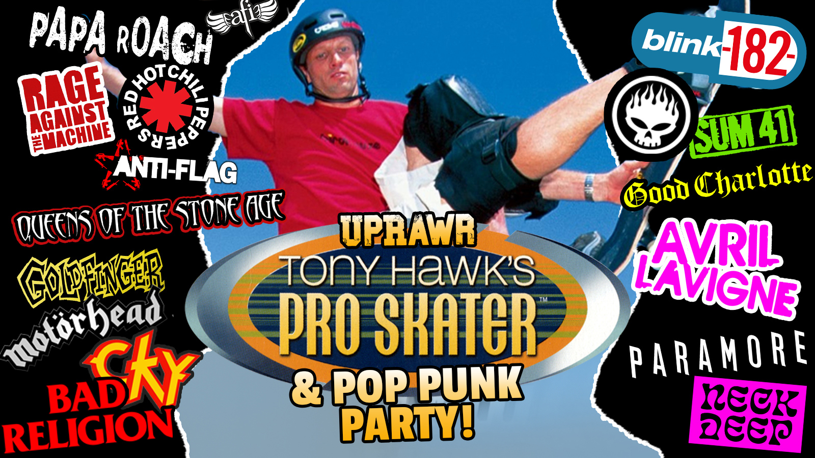 UPRAWR: Tony Hawk Pro Skater & Pop Punk Party! at Asylum, Birmingham on ...