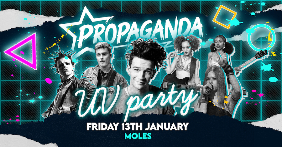 Moles Presents: £2 Indie Rave UV Party - Propaganda at Moles, Bath on ...