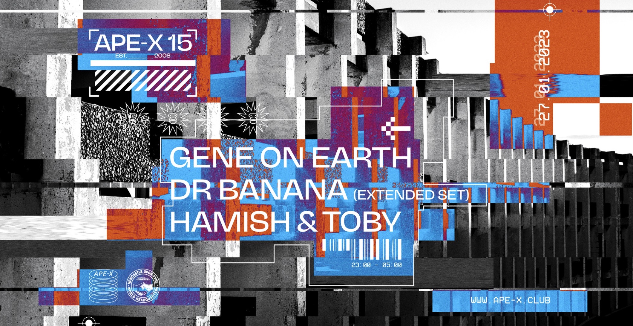 Ape-X 15 - Gene On Earth, Dr Banana (Extended Set) + Hamish & Toby at ...