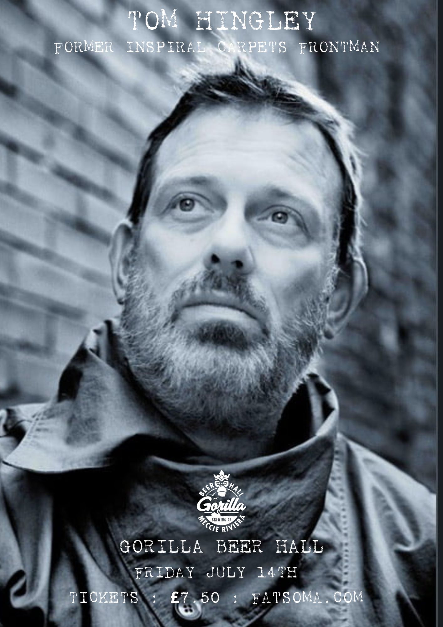 TOM HINGLEY - Former frontman of The Inspiral Carpets at Gorilla Beer ...