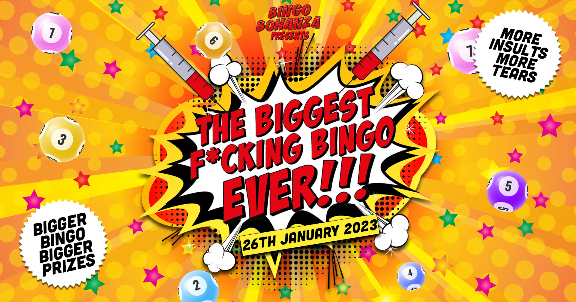 BINGO BONANZA THE BIGGEST FUCKING BINGO EVER FINAL 50 TICKETS