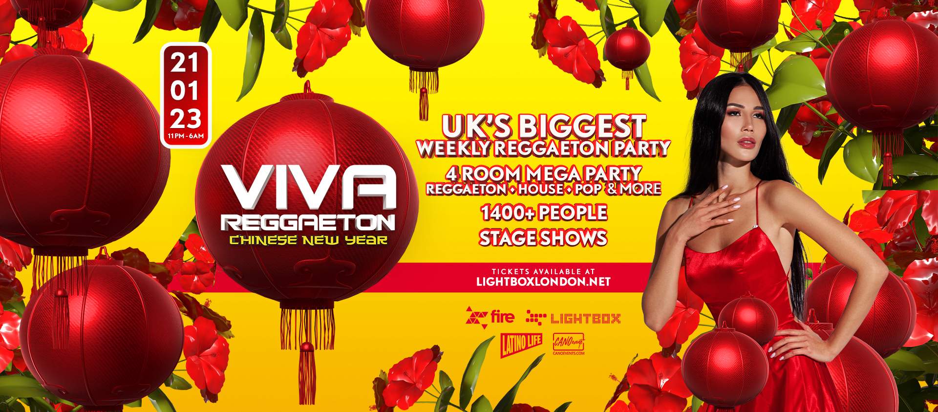 VIVA Reggaeton - Chinese New Year Special at Lightbox, London on 21st Jan 2023 | Fatsoma