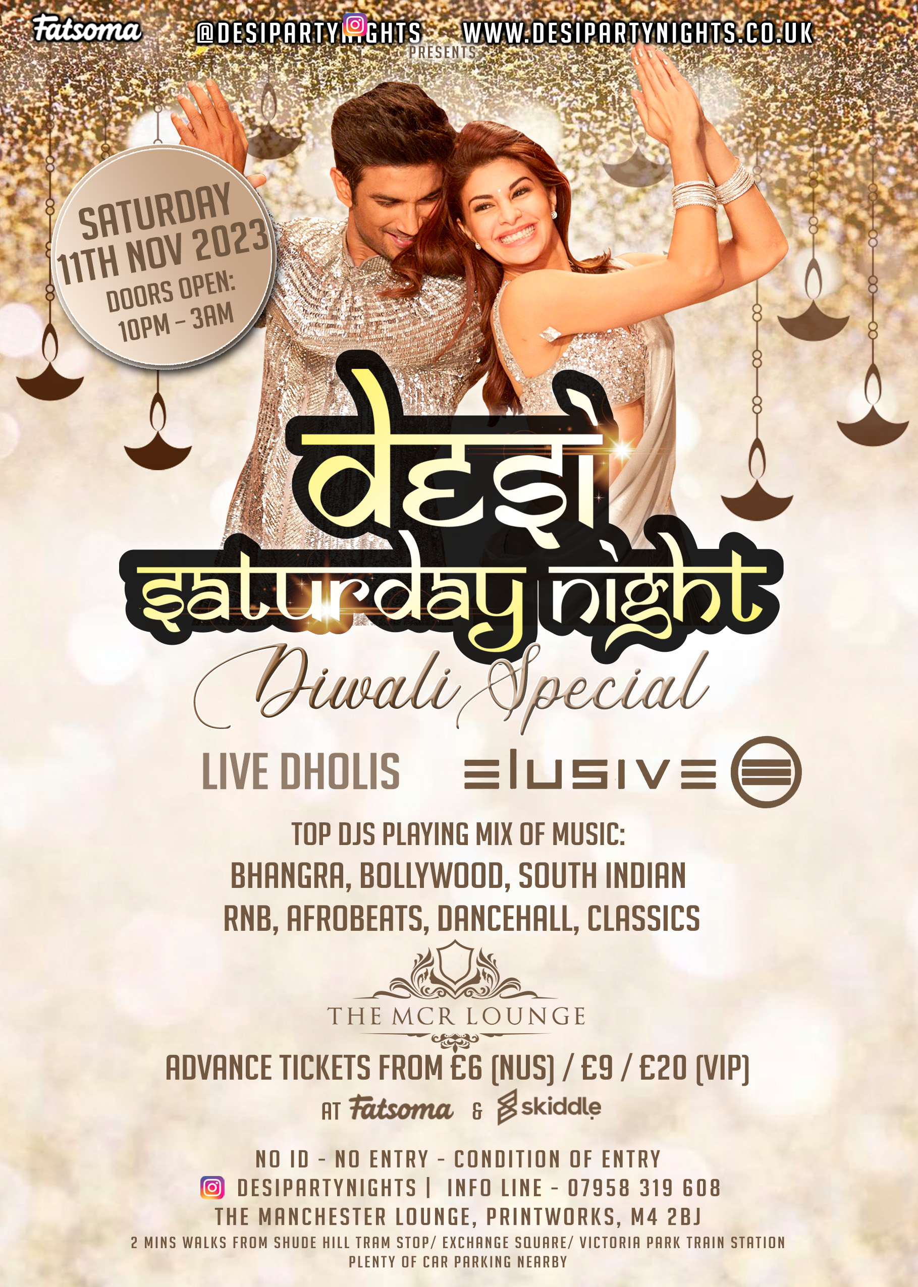 Desi Saturday Night Manchester: Diwali Special at The Lounge ...