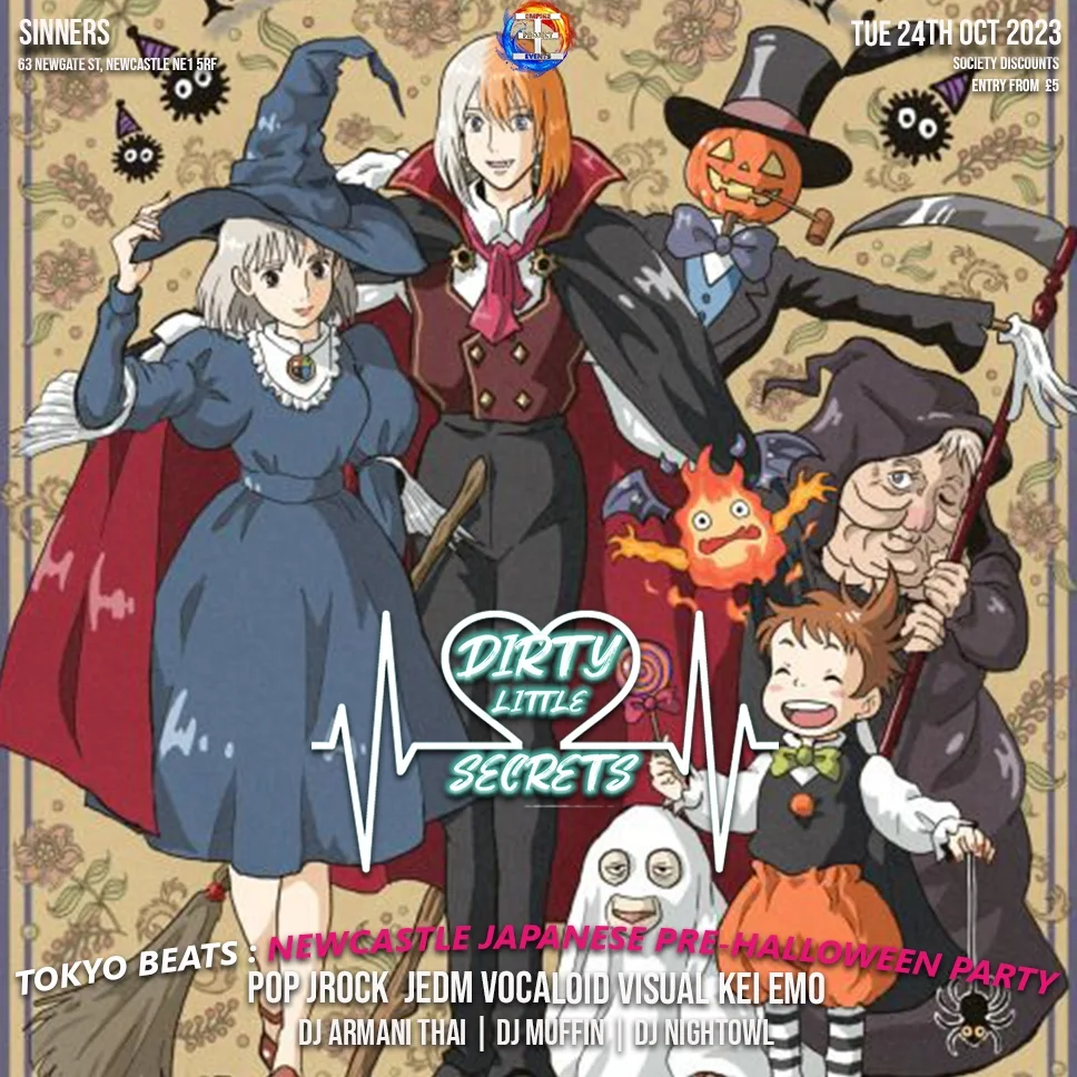 DLS Tokyo Beats Newcastle Japanese Club night: Halloween Party | JPOP ...