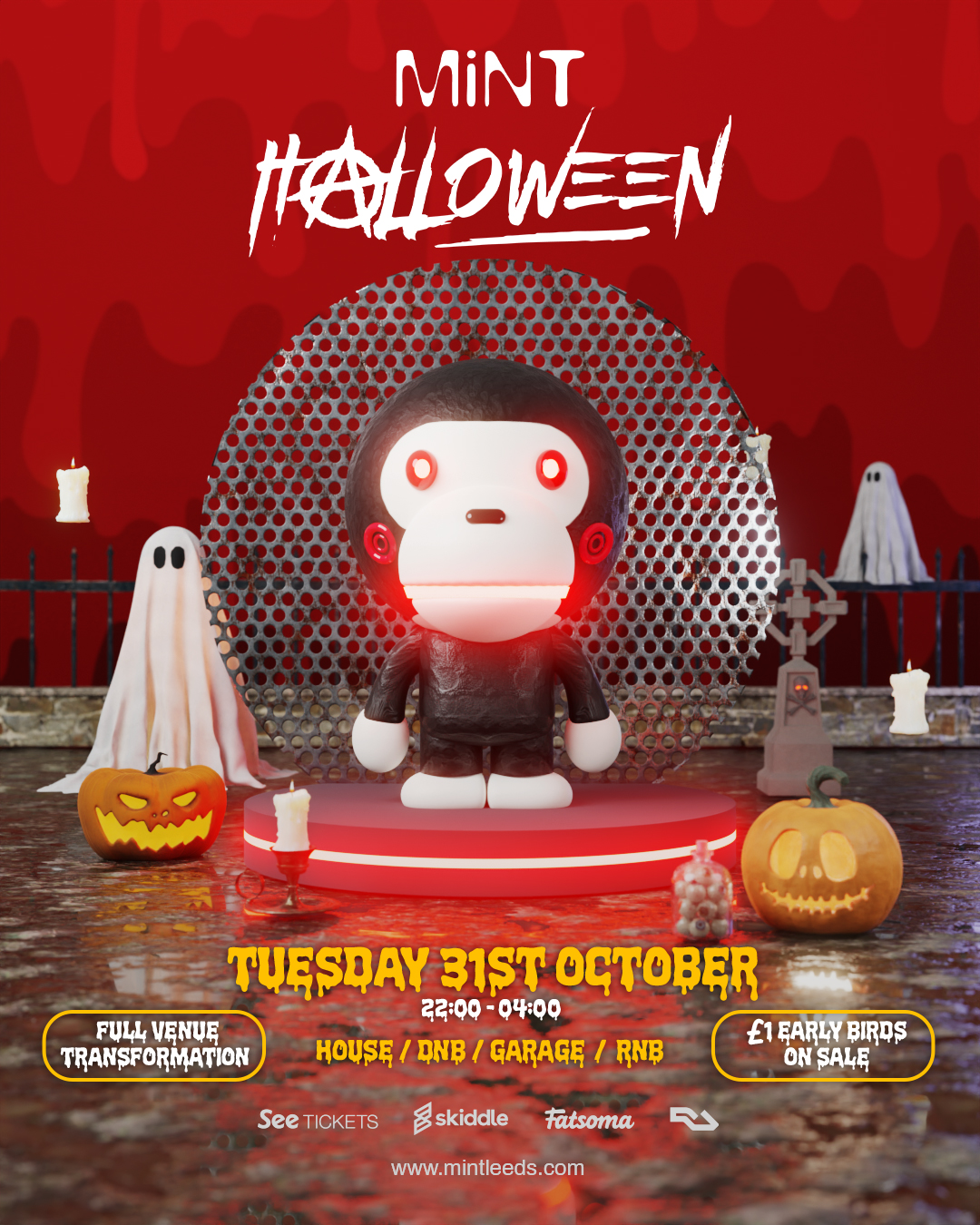 Mint Halloween at Mint Warehouse, Leeds on 31st Oct 2023 | Fatsoma