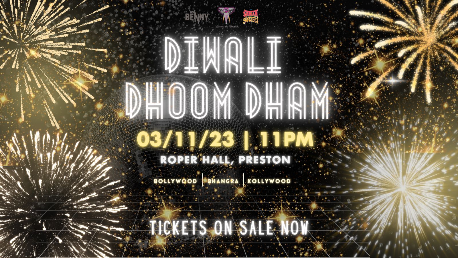 DIWALI DHOOM DHAM at The Roper Hall, Preston on 3rd Nov 2023 | Fatsoma