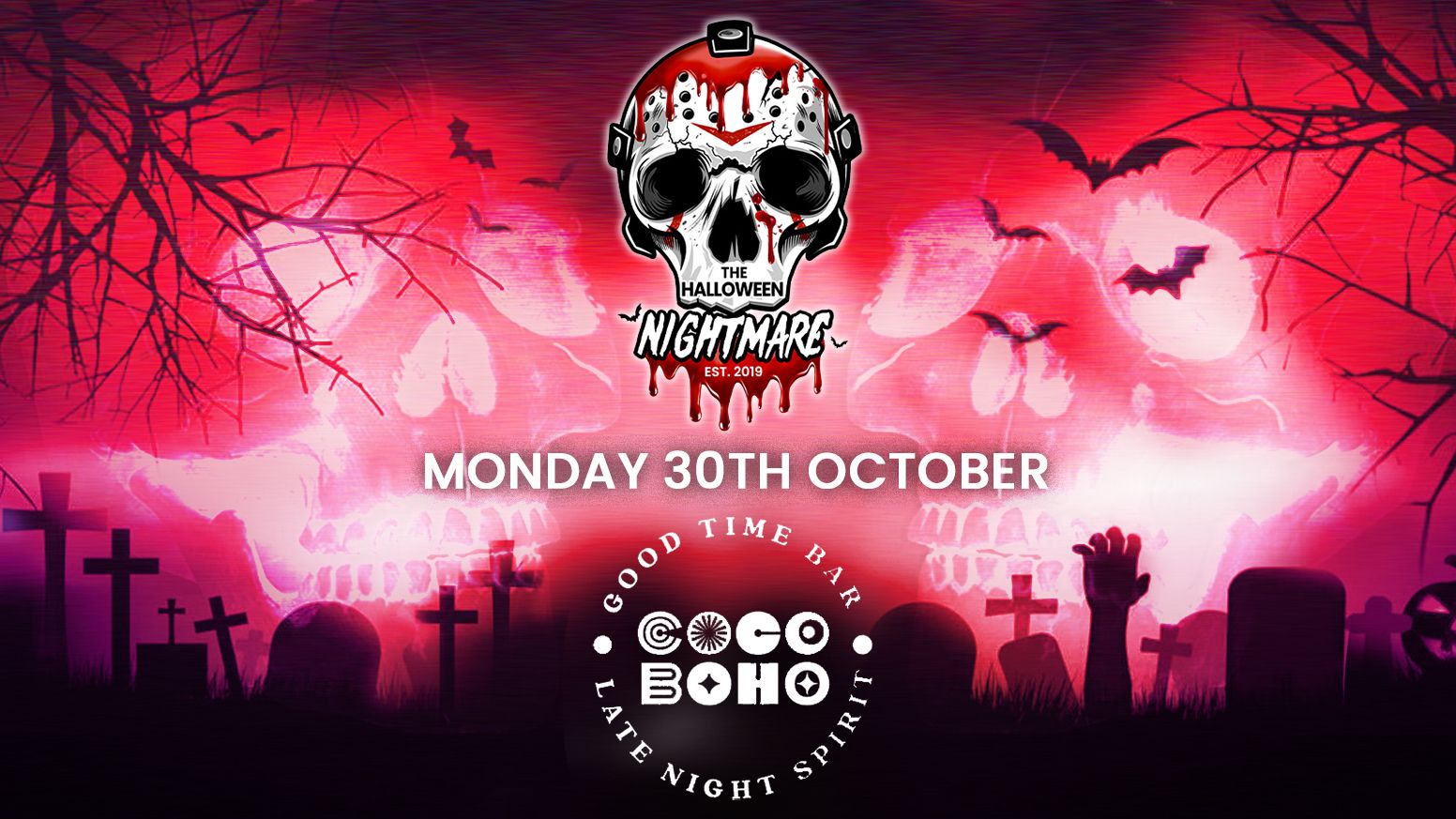 The Halloween Nightmare: EDINBURGH at Coco Boho, Edinburgh on 30th Oct ...