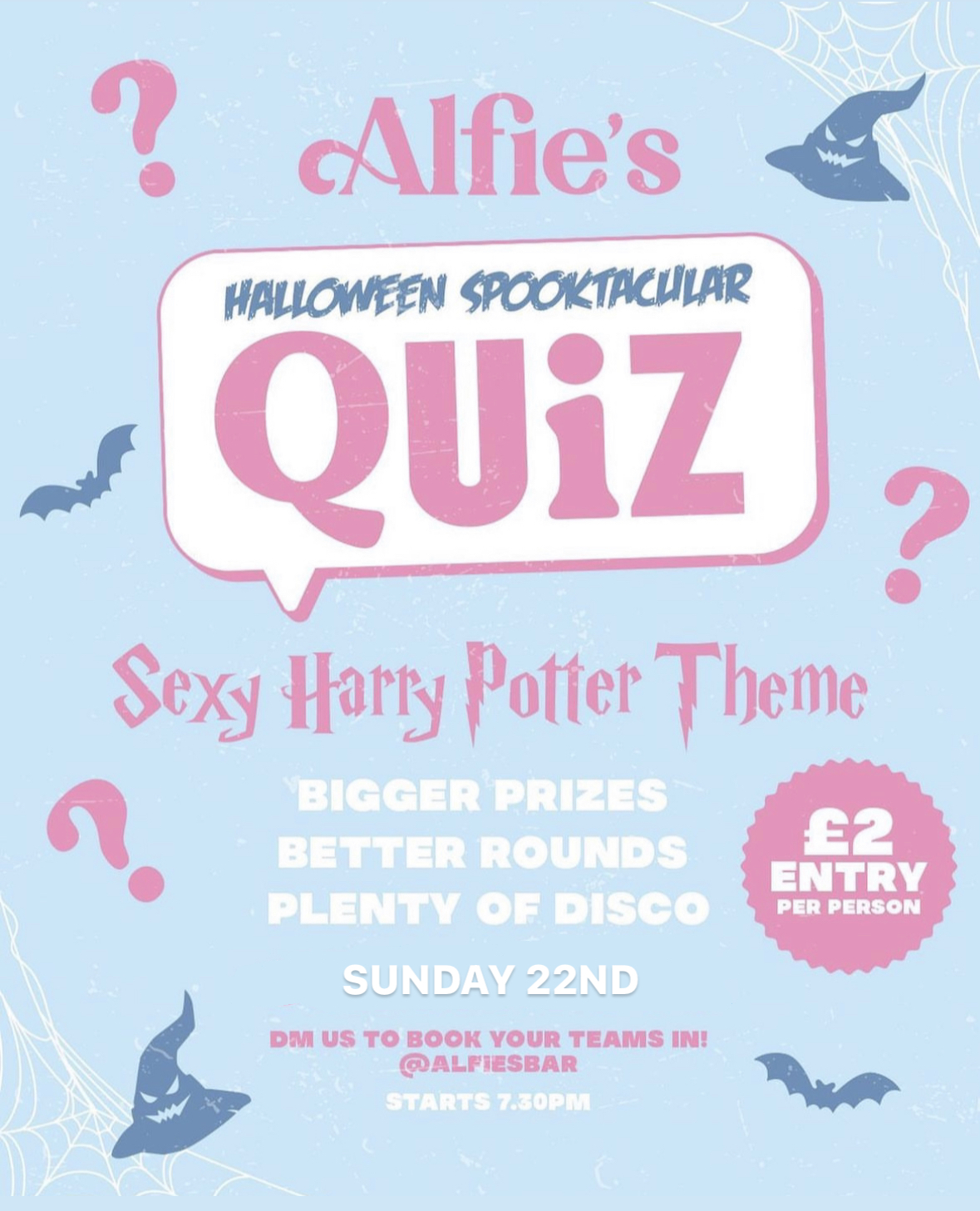 ALFIE'S HARRY POTTER QUIZ at Alfie's Bar, Newcastle upon Tyne on 22nd ...