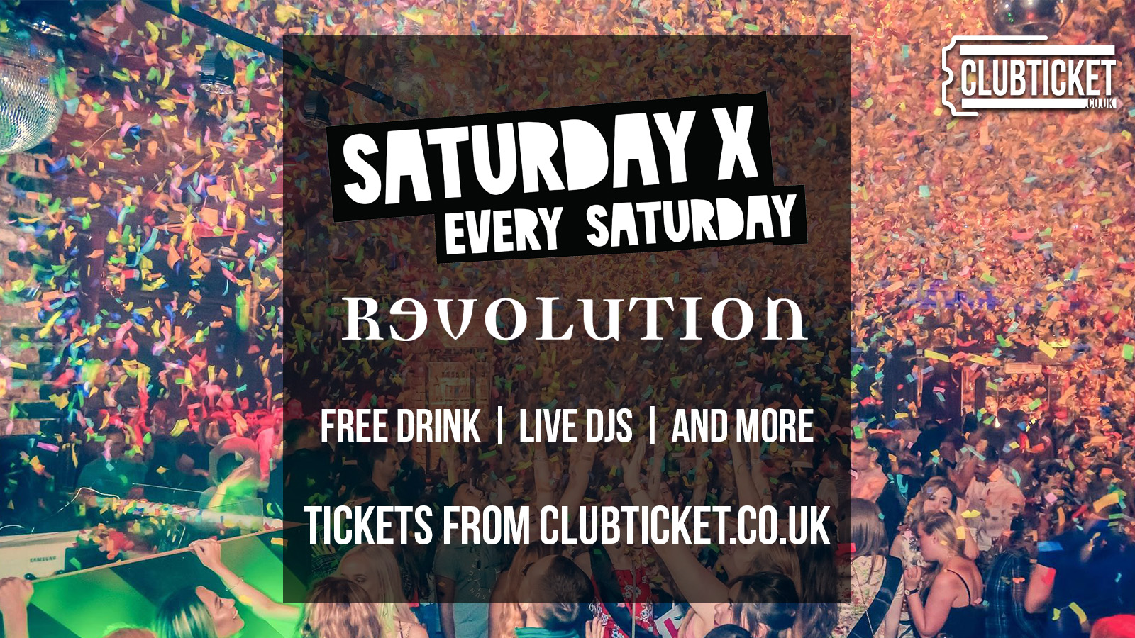 Revolution Manchester Deansgate Lock // Every Saturday at Revolution ...