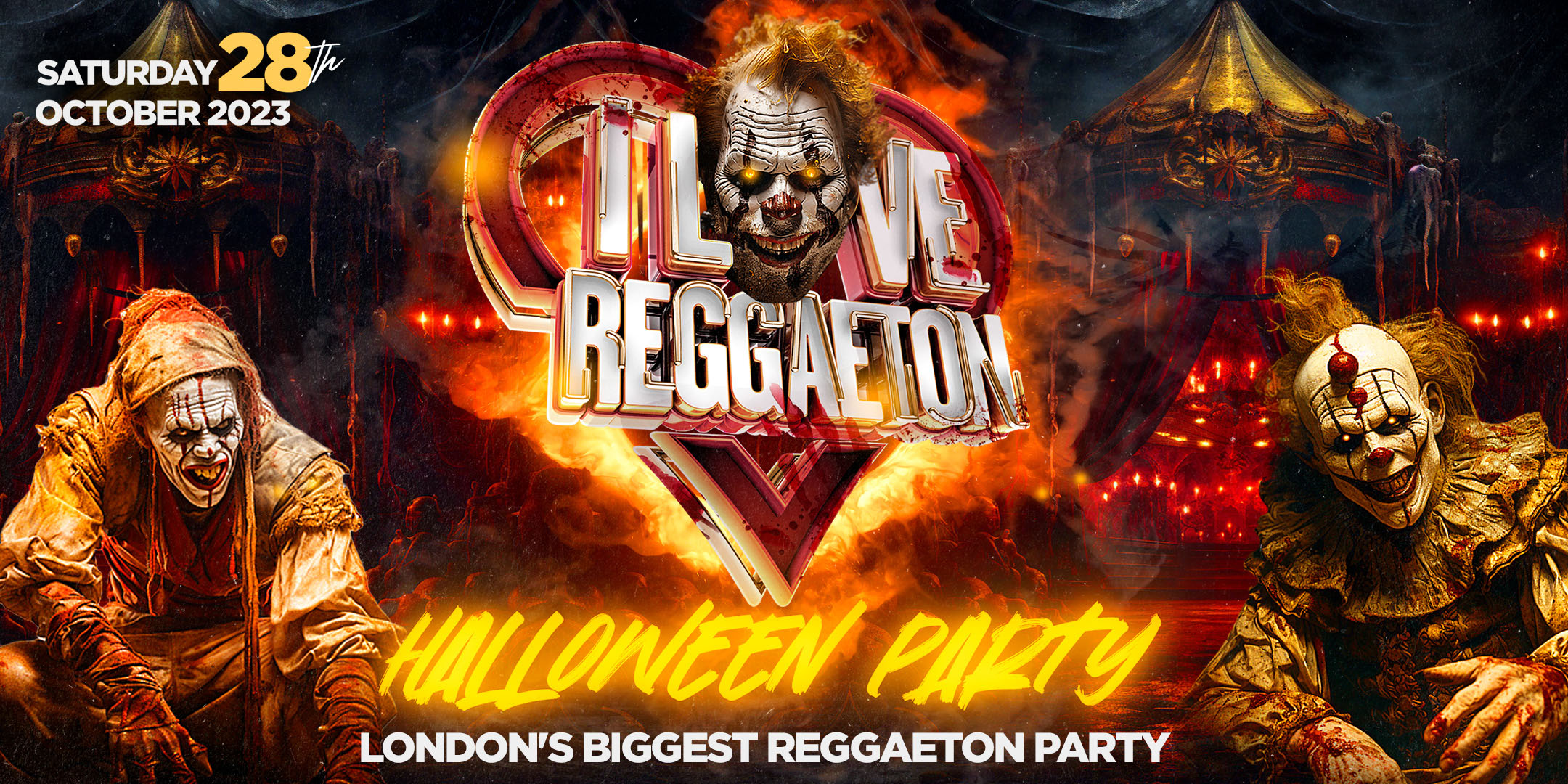 I LOVE REGGAETON HALLOWEEN 2023 - LONDON'S BIGGEST REGGAETON PARTY -SATURDAY 28TH OCTOBER 2023 ...