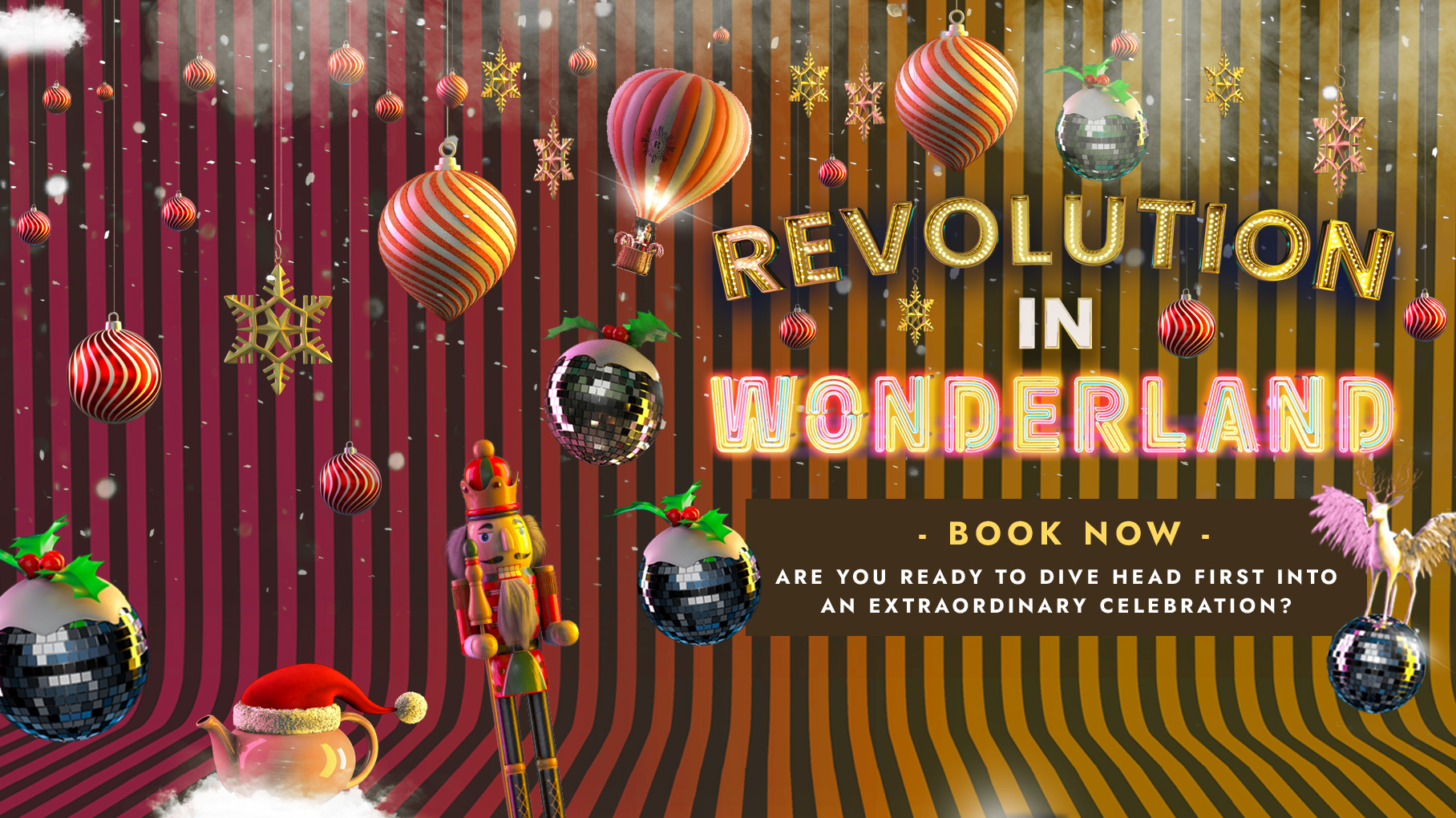 Revolution in Wonderland Christmas Party Night at Revolution Nottingham ...