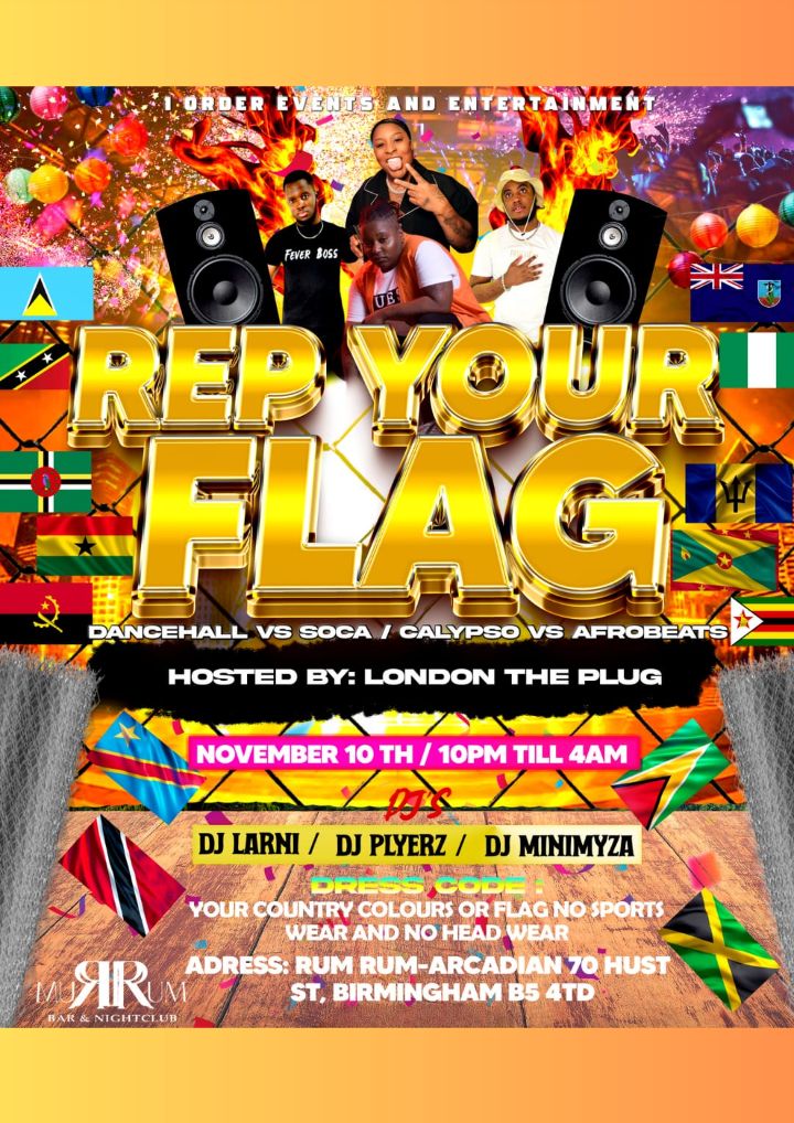 💥🌍 Dancehall Vs Soca Vs Afrobeats (REP YOUR FLAG)🎊 at Rum Rum ...