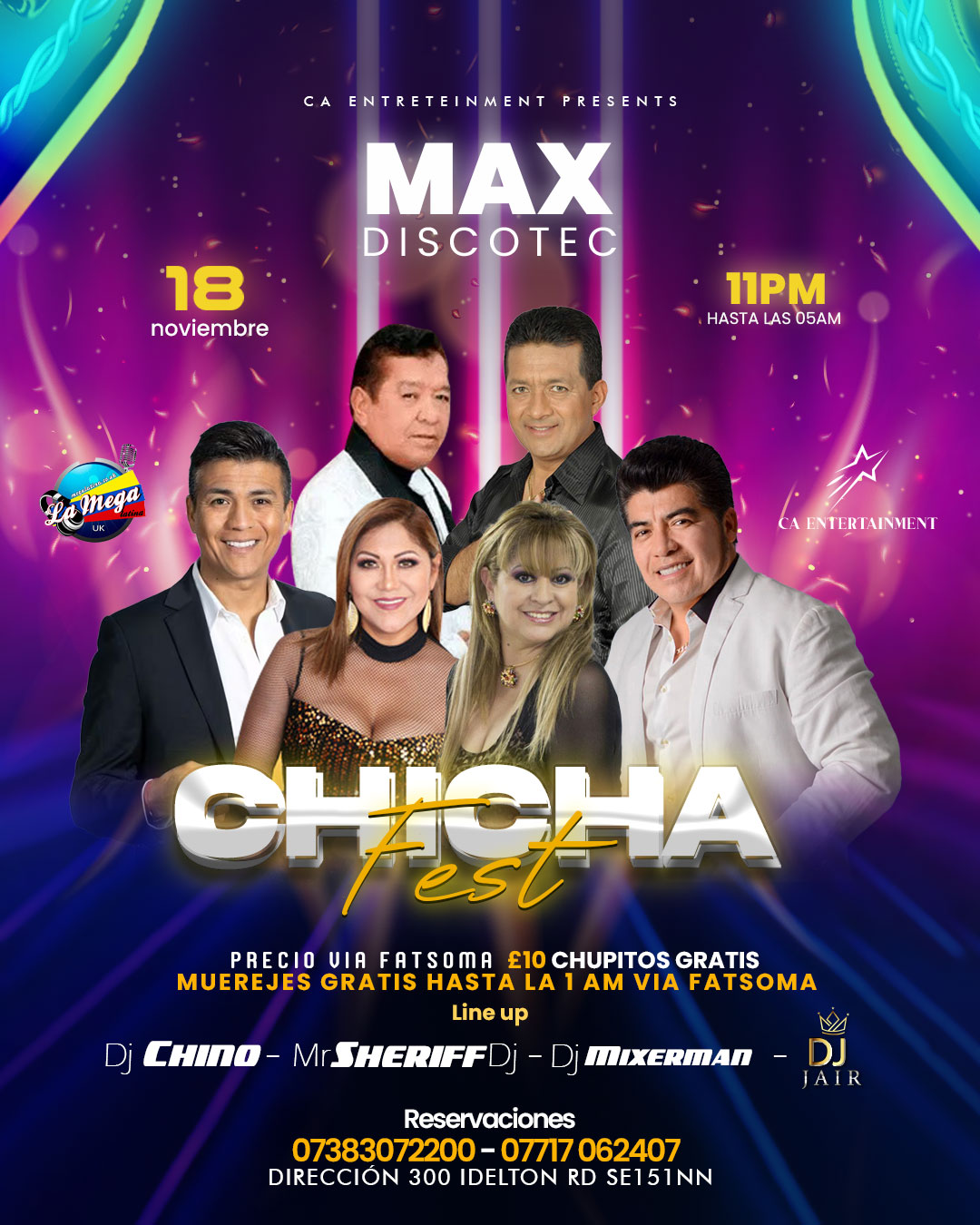 CHICHA FEST at Afrikiko Bar Restaurant & Club, London on 18th Nov 2023 ...