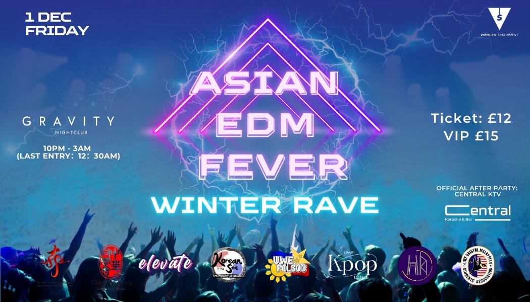 VSTOL's Asian EDM Fever Winter RAVE at Gravity Nightclub, Bristol on ...