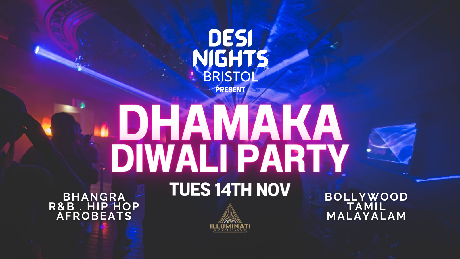 Dhamaka Diwali Party - Bollywood Night at Illuminati Bristol, Bristol ...