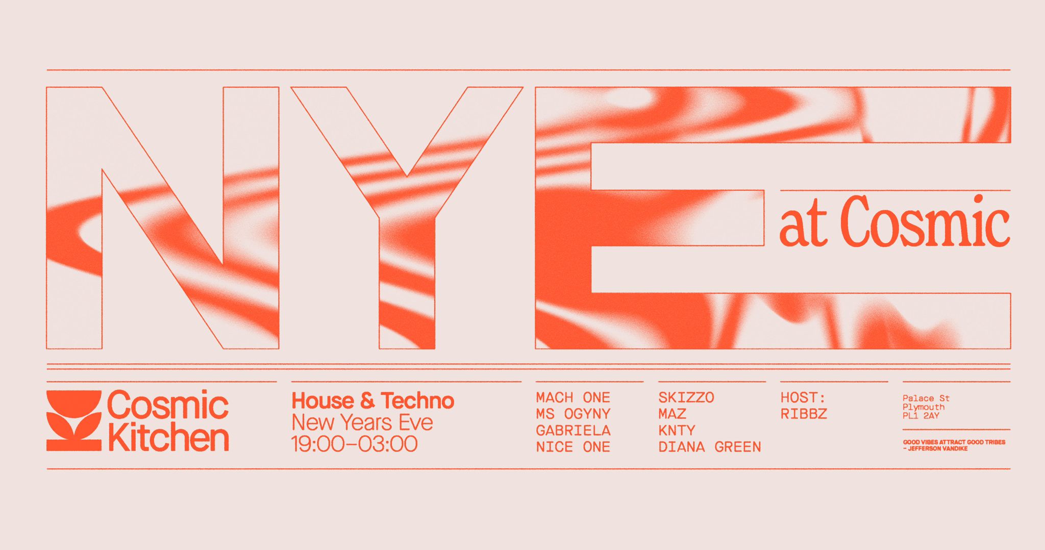 Cosmic Sessions presents; NYE at Cosmic! at Cosmic Kitchen, Plymouth on ...