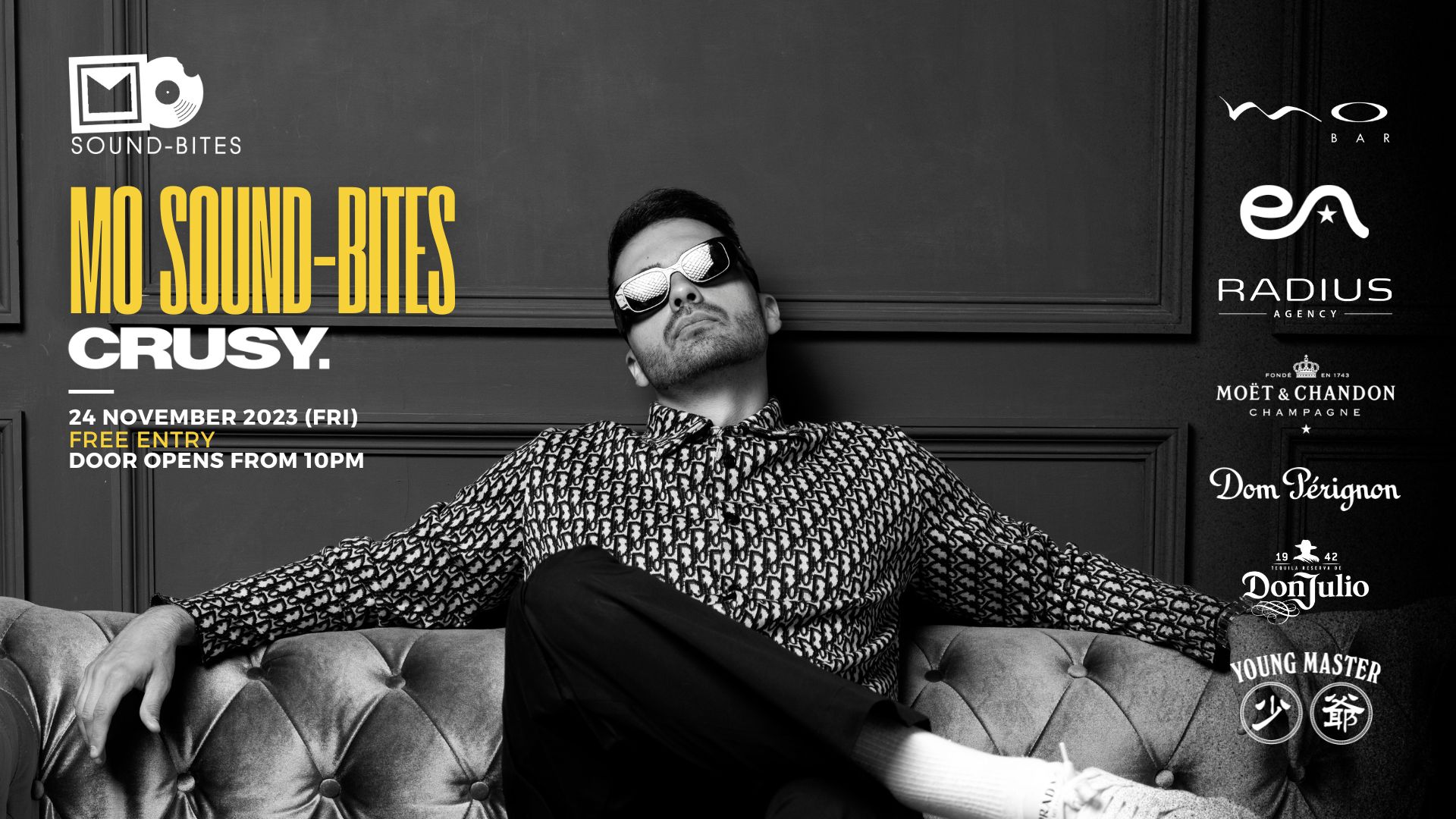 MO SOUND-BITES - Crusy at MO Bar, on 24th Nov 2023 | Fatsoma