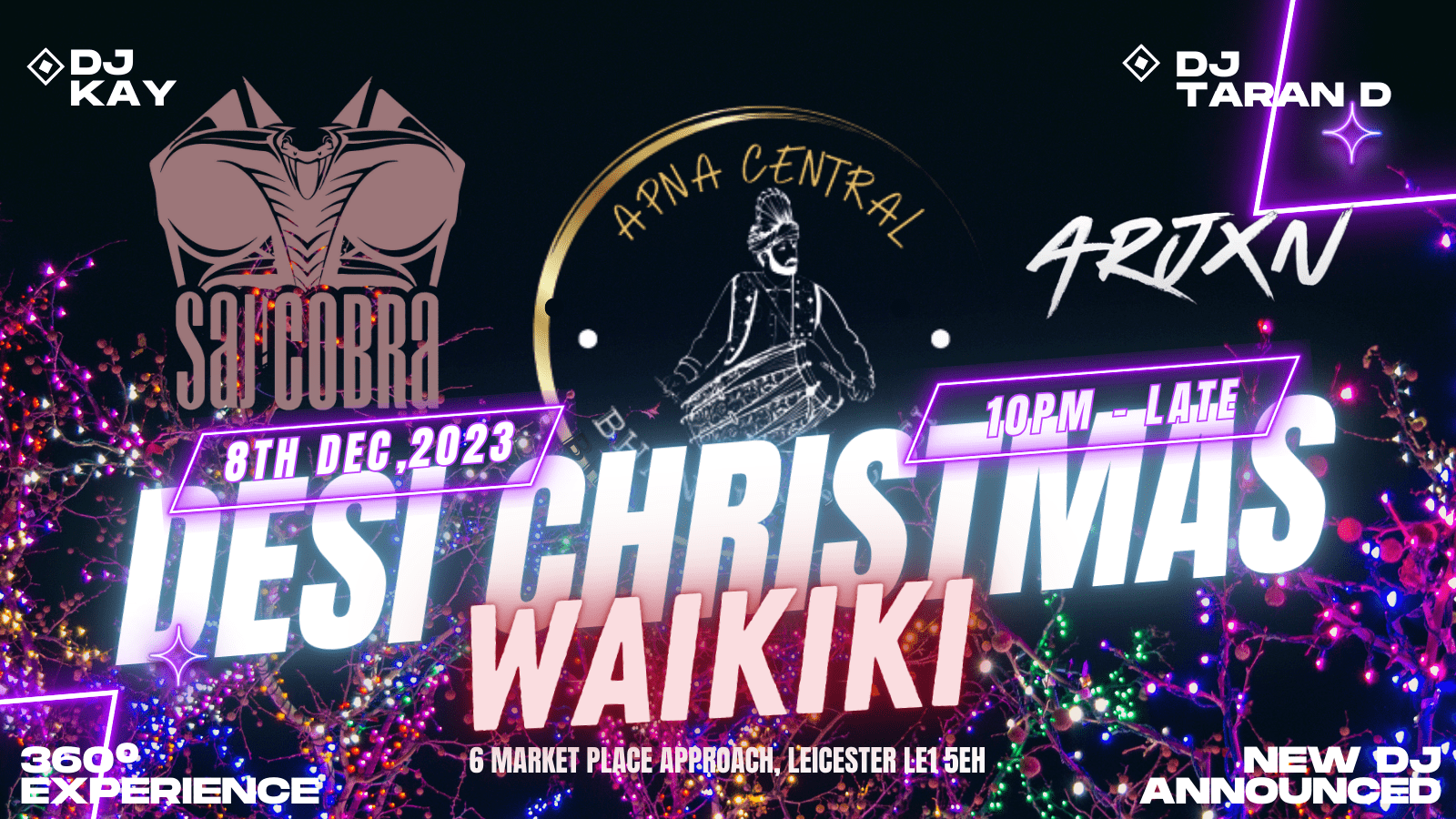 Apna One - Desi Christmas - ARJXN - SAJ COBRA - DJ TARAN D - DJ KAY at ...