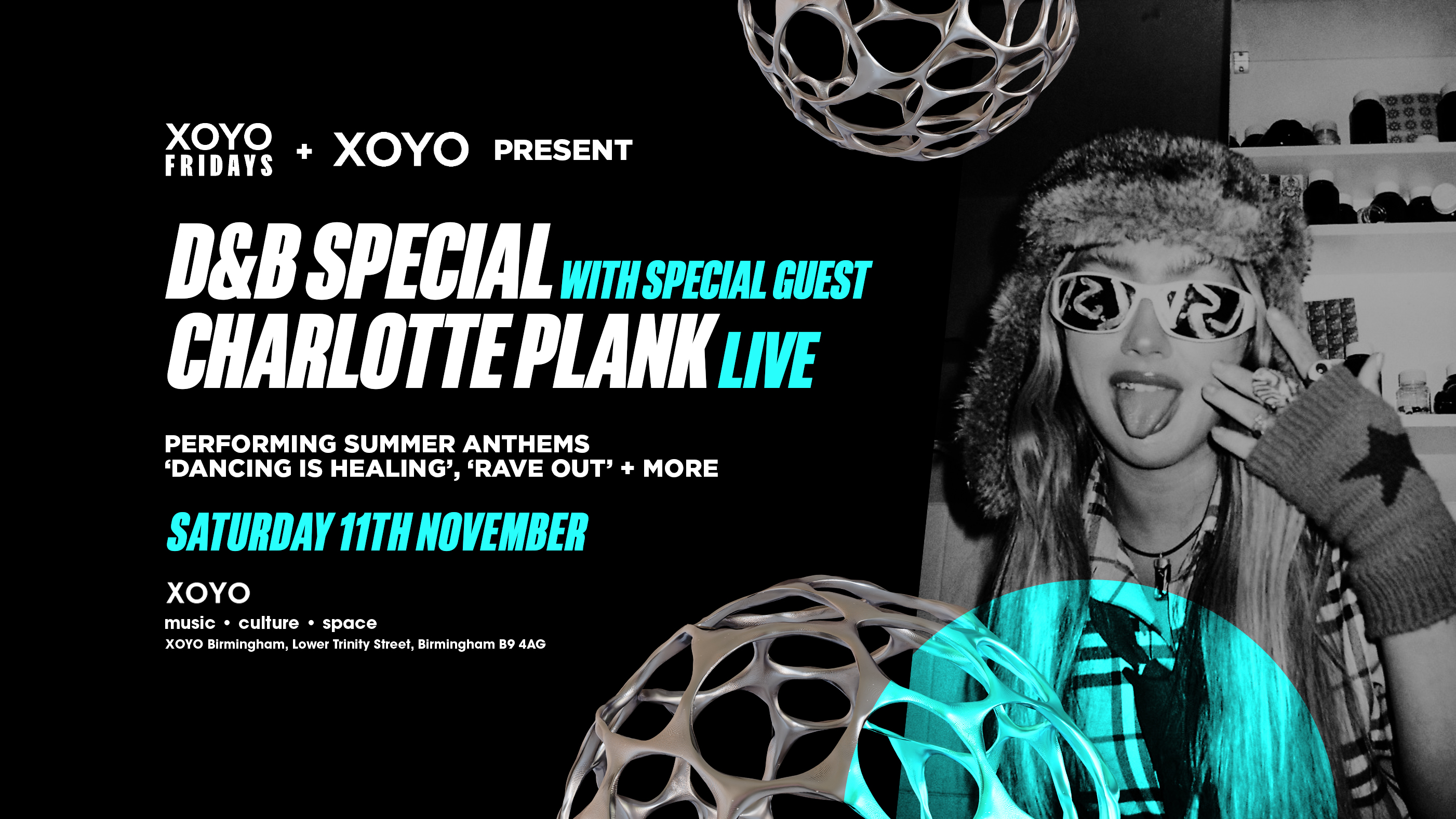 XOYO Presents. D&B Special w/ Charlotte Plank at XOYO Birmingham ...