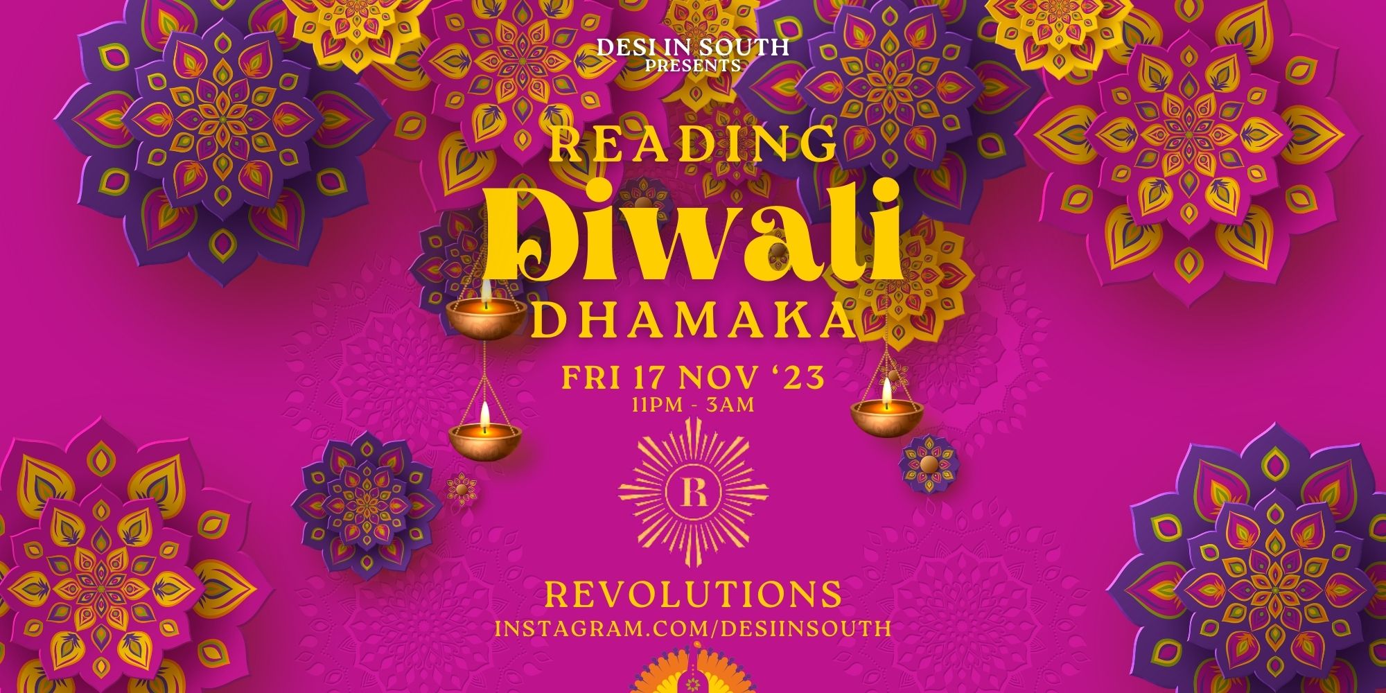 Desi in South - Reading Diwali Dhamaka! at Revolution Reading, Reading ...