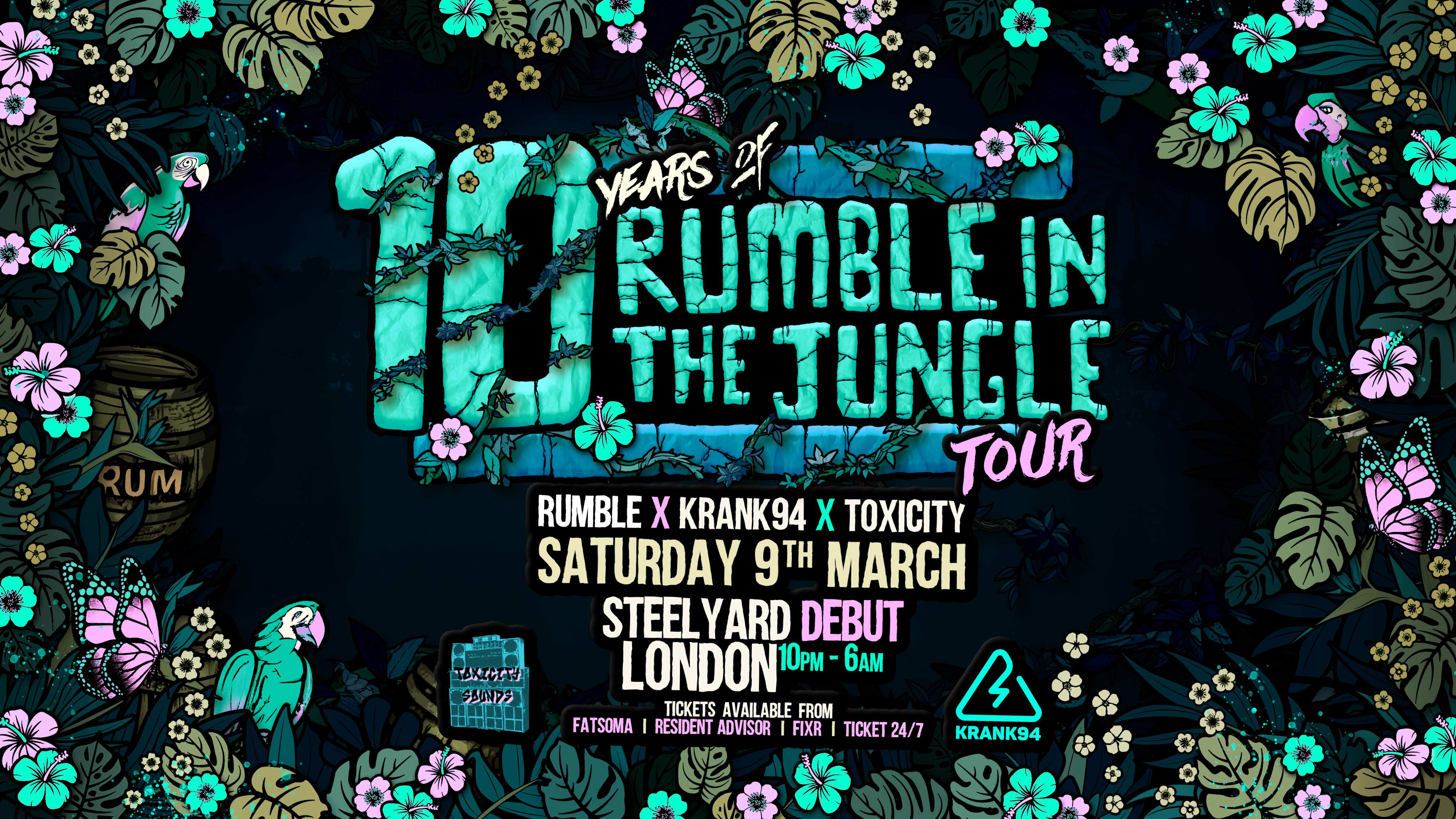 10 Years Of Rumble - London at The Steel Yard, London on 15th Nov | Fatsoma