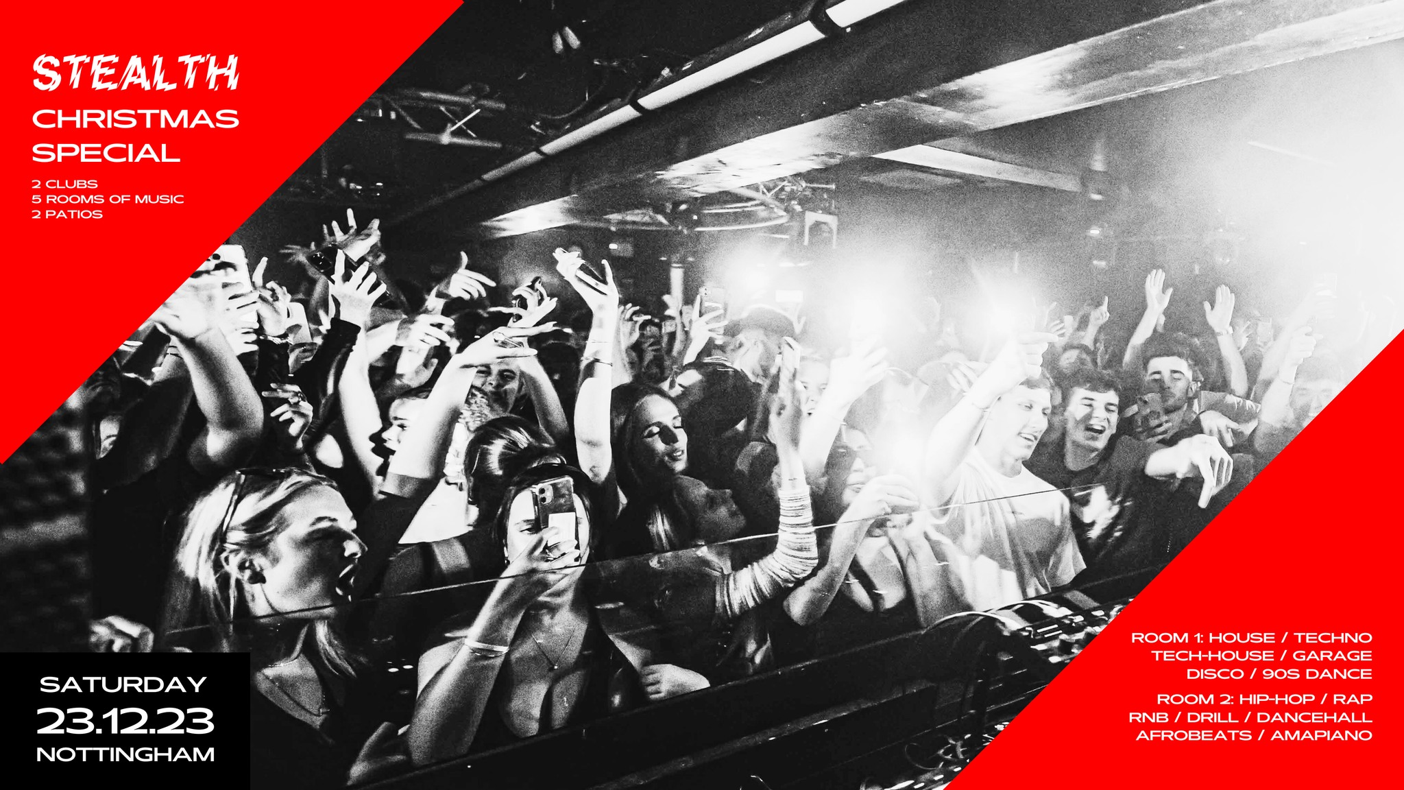 Stealth Saturdays FREE Christmas Party (Nottingham) at Stealth ...