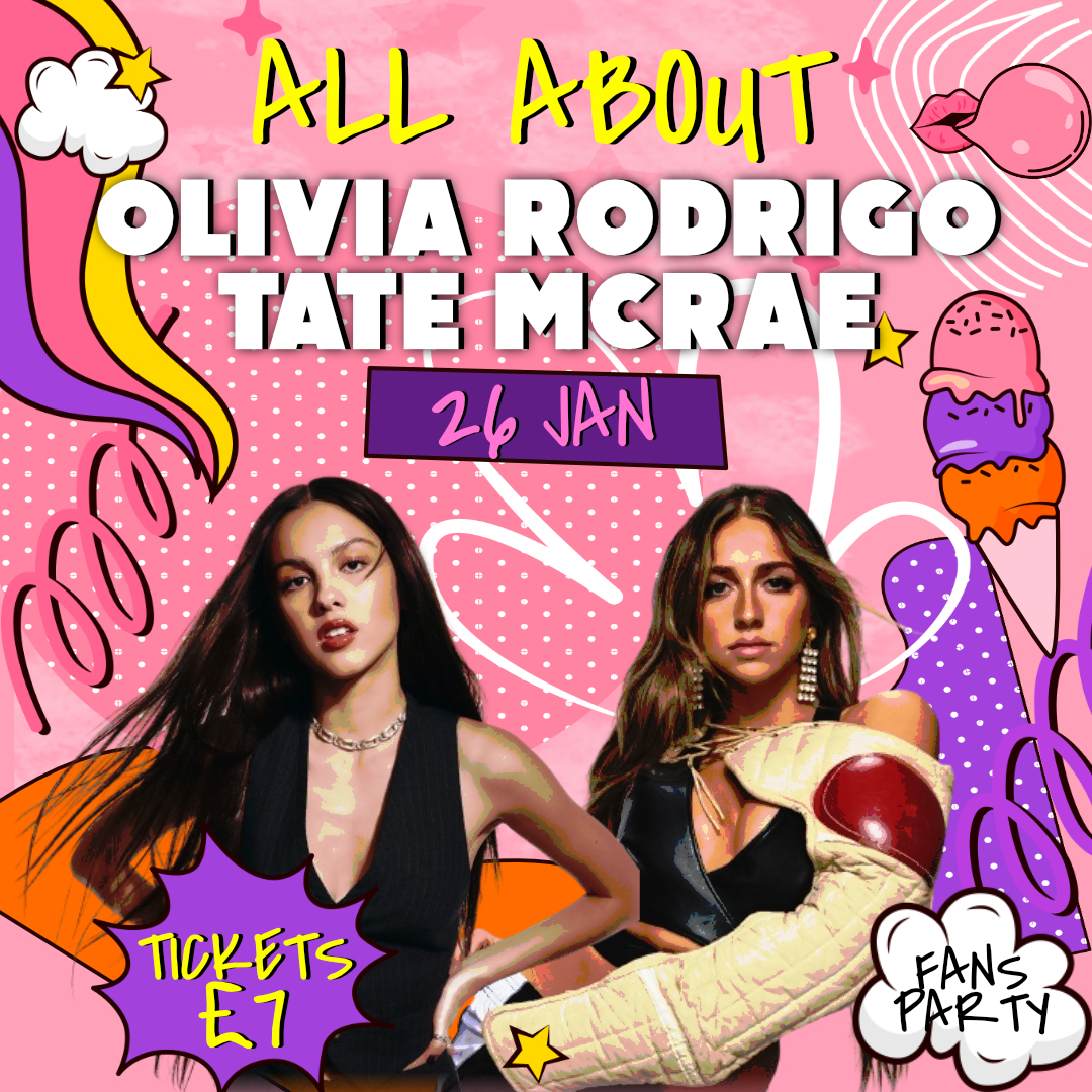 All About Olivia Rodrigo & Tate Mcrae Party at Alaska Waterloo, London ...