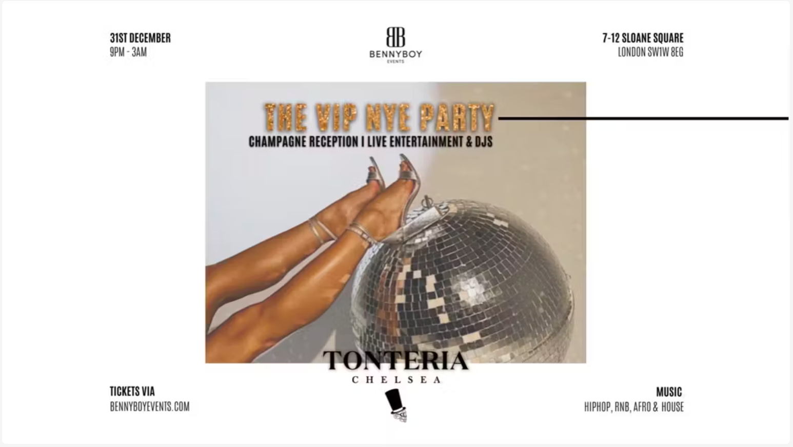 THE VIP NYE PARTY @ TONTERIA CHELSEA at Tonteria, London on 31st Dec ...